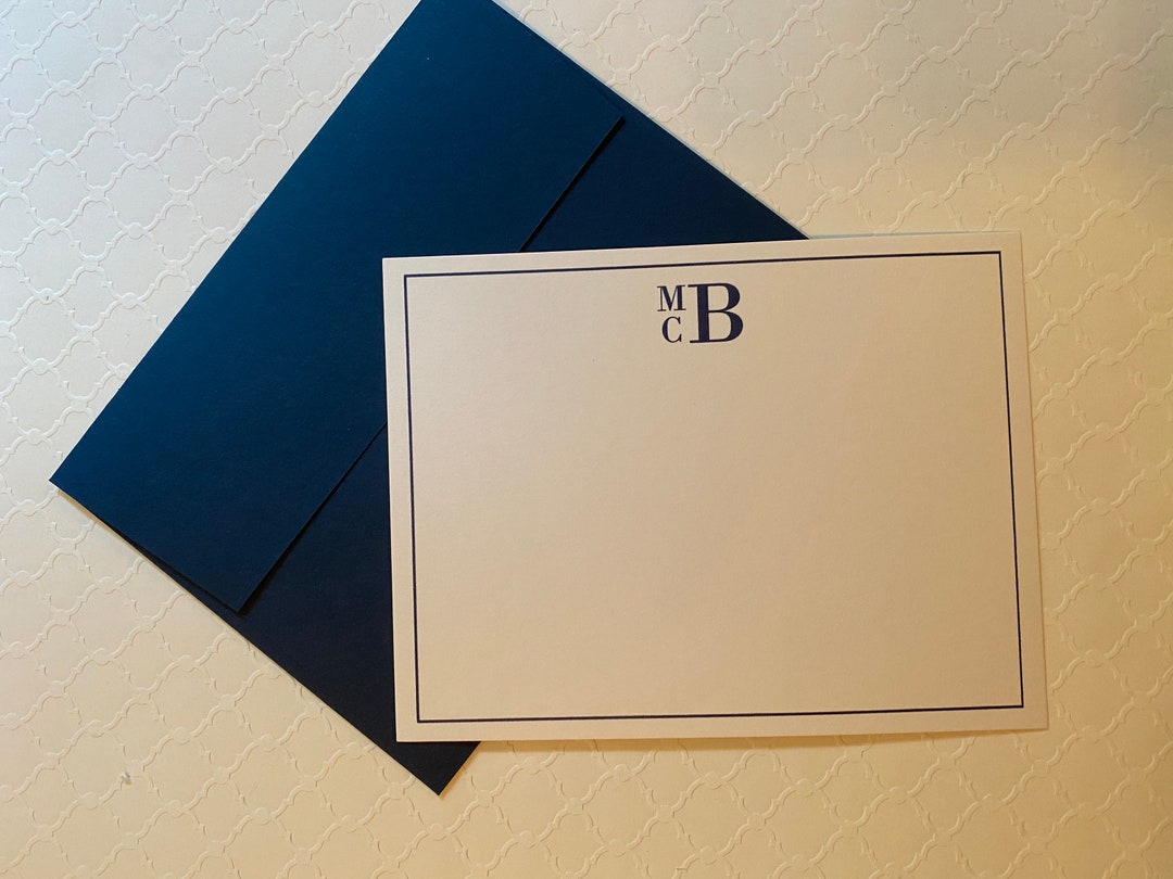 Monogrammed Stationary - Etsy