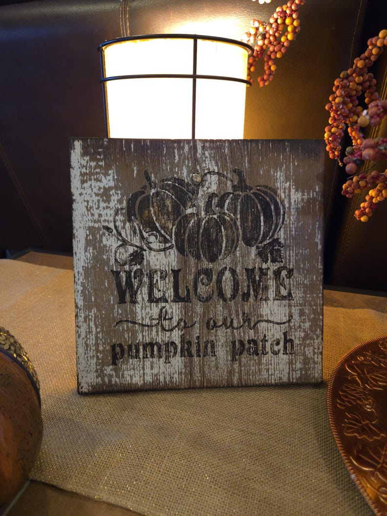 Welcome to the Pumpkin Patch Wall Hanging - Etsy