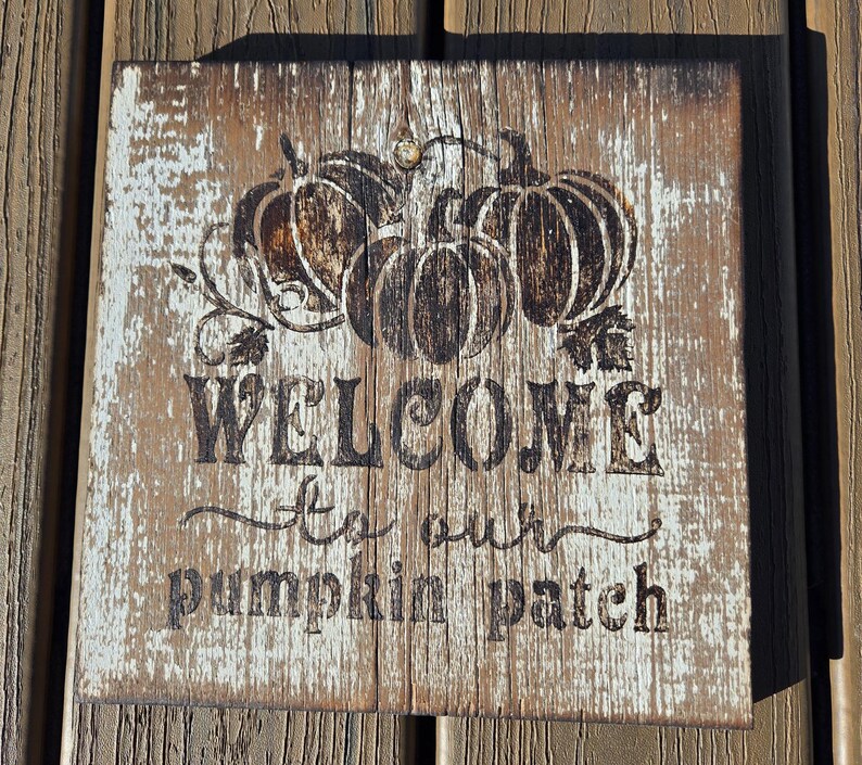 Welcome to the Pumpkin Patch Wall Hanging - Etsy