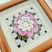 Crochet Granny Square Photo Frame Decor Handmade Flower Pattern Home ...