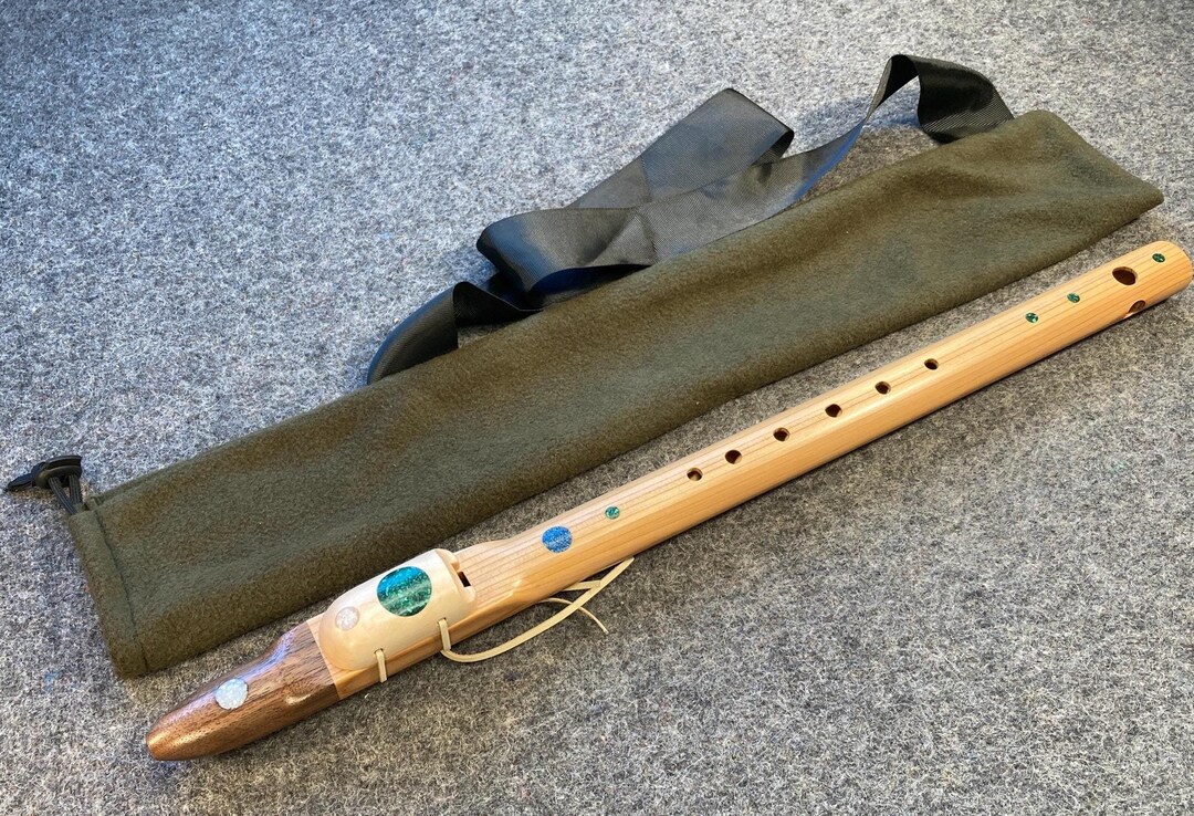 Native American Flute W/ Bag, #1, Key of F#, With Custom Bag, Standard ...