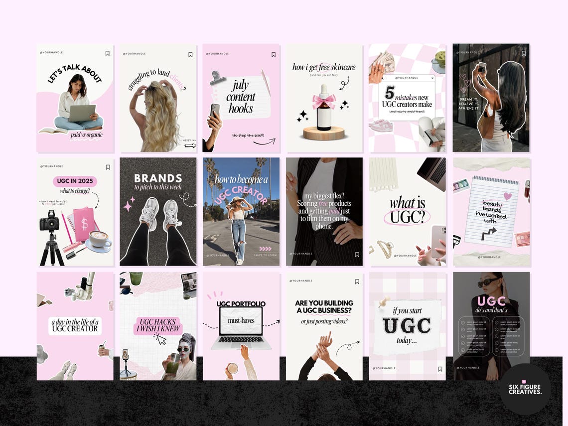 Ugc Instagram Post Templates, UGC Instagram Posts, UGC Social Media ...