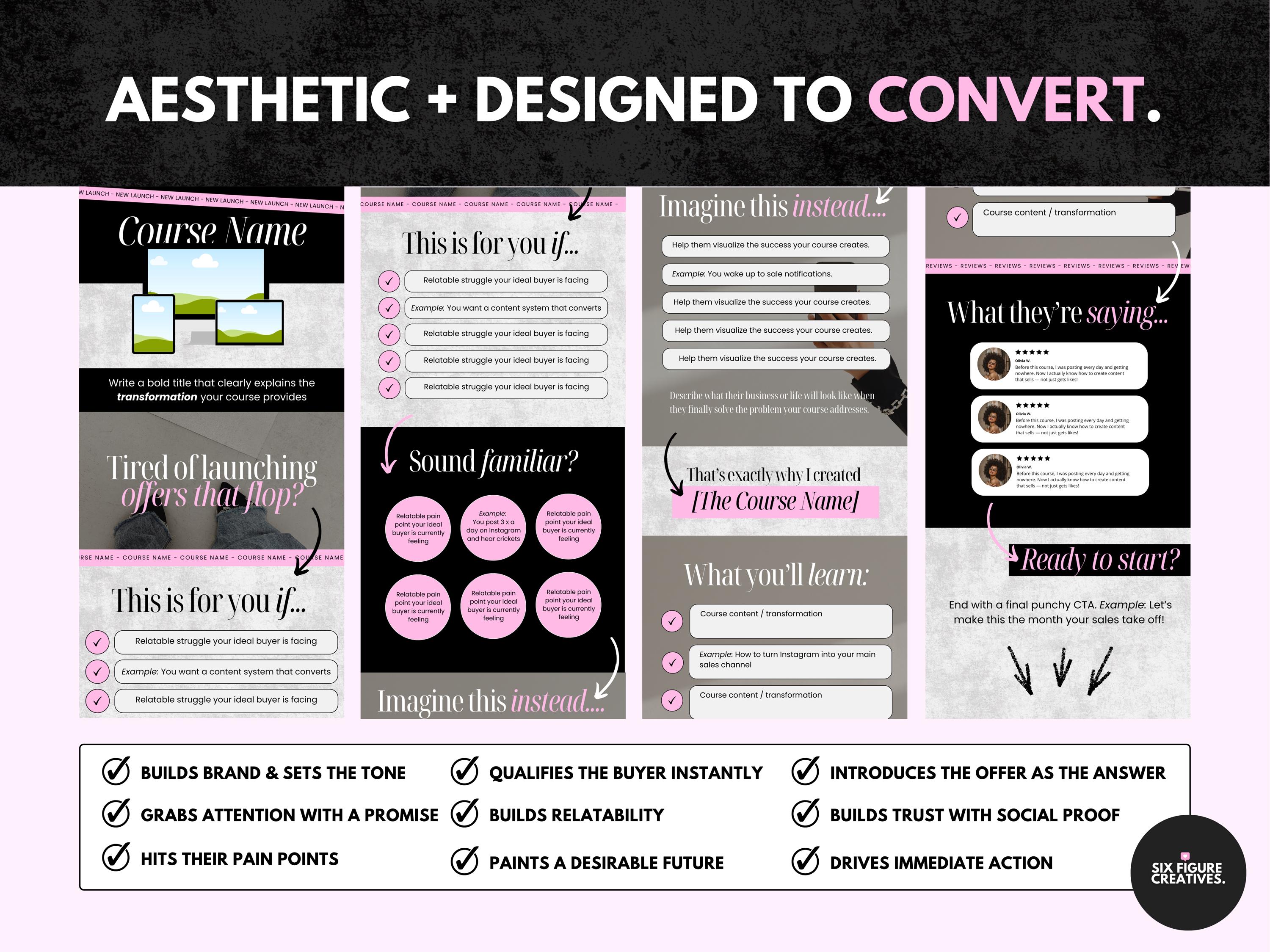 Stan Store, Beacons, Sales Page Template, Stan Store Sales Page ...