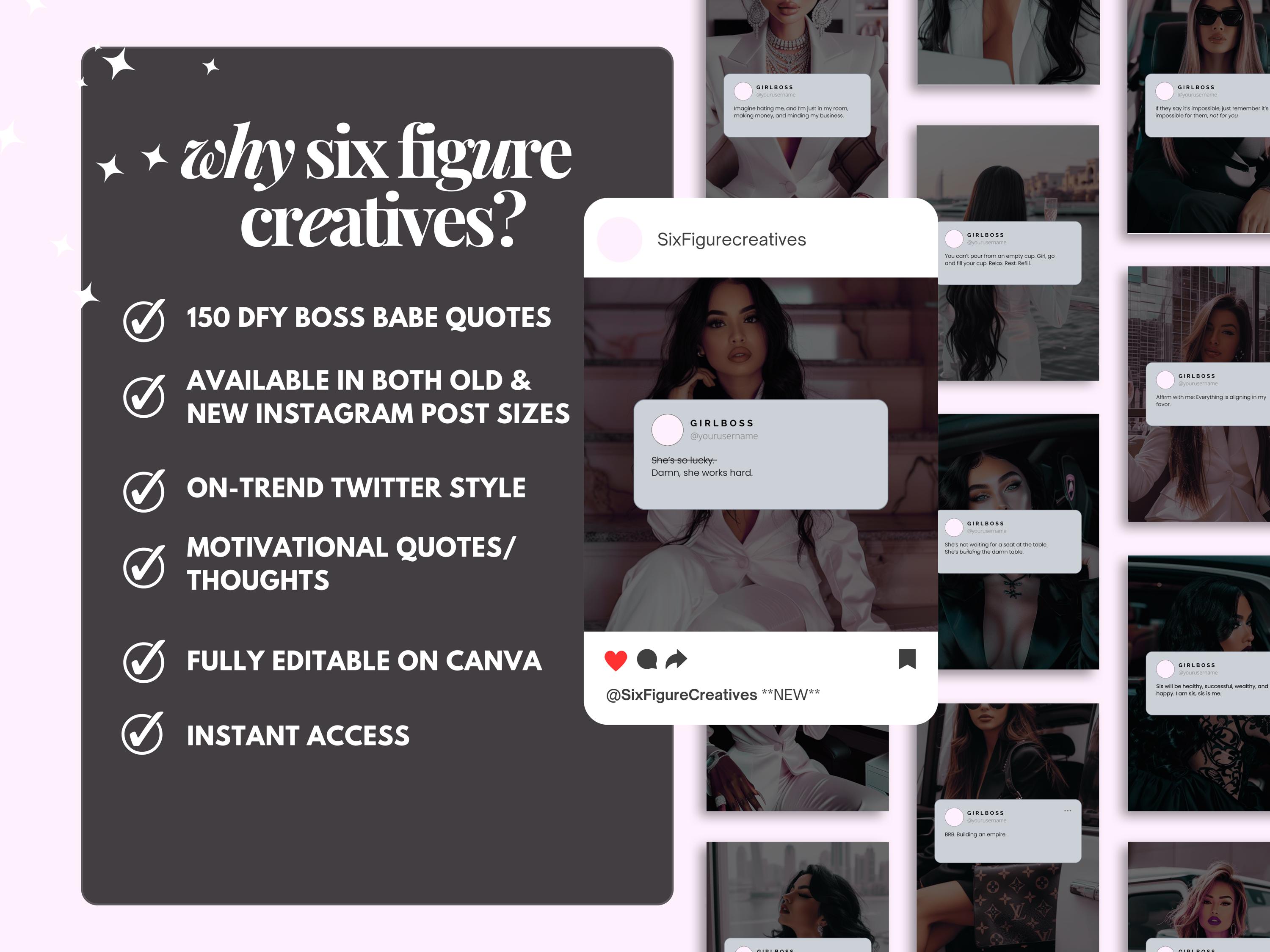 Boss Babe Instagram Quotes Templates, Boss Babe Instagram Posts ...