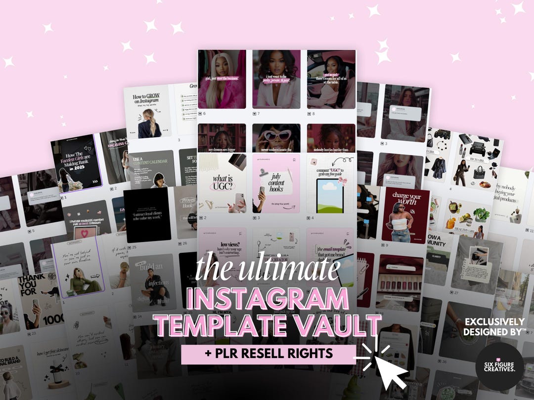 Social Media Templates PLR Bundle, Digital Products Bundle, Canva ...
