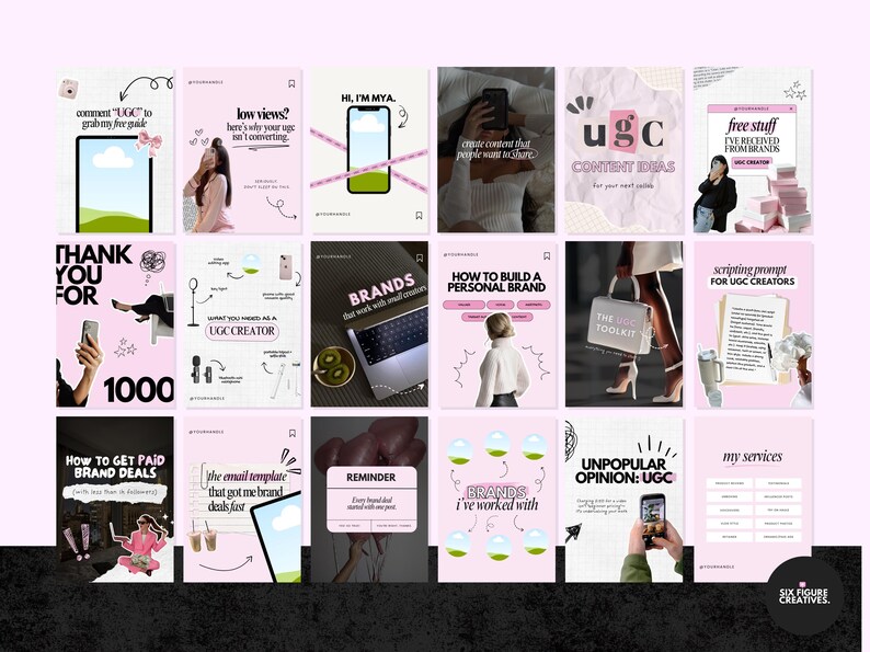 Ugc Instagram Post Templates, UGC Instagram Posts, UGC Social Media ...