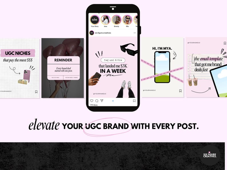 Ugc Instagram Post Templates, UGC Instagram Posts, UGC Social Media ...