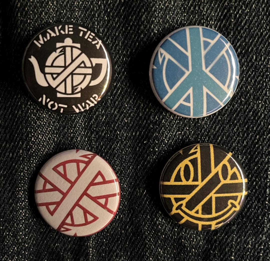 Crass 1" Buttons - Pin Backs - Etsy
