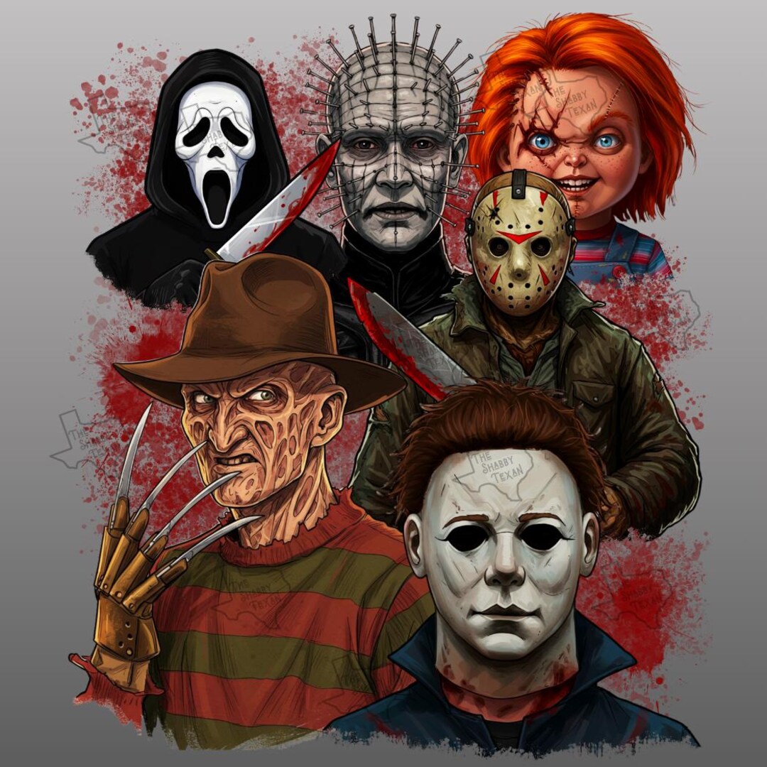Slasher Style DTF Transfers - Etsy