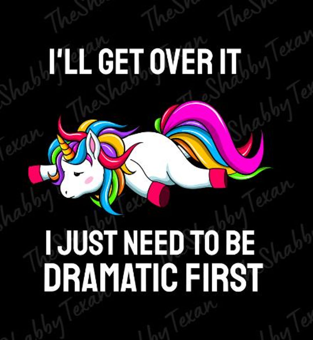 Dramatic Unicorn Transfer - Etsy