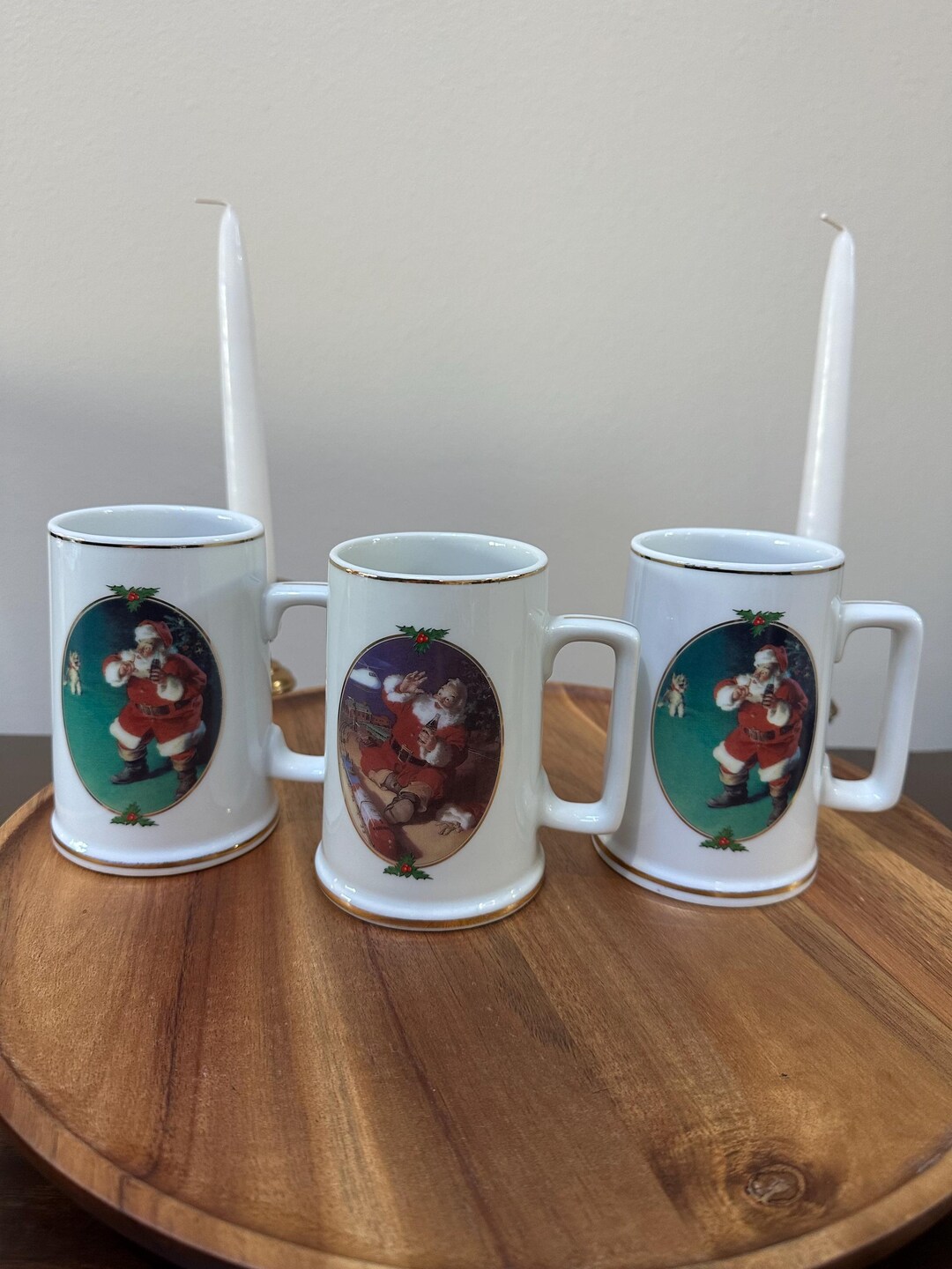 Vintage Coca Cola Christmas Mugs – 1996 Collector's Edition, Set of 3 ...