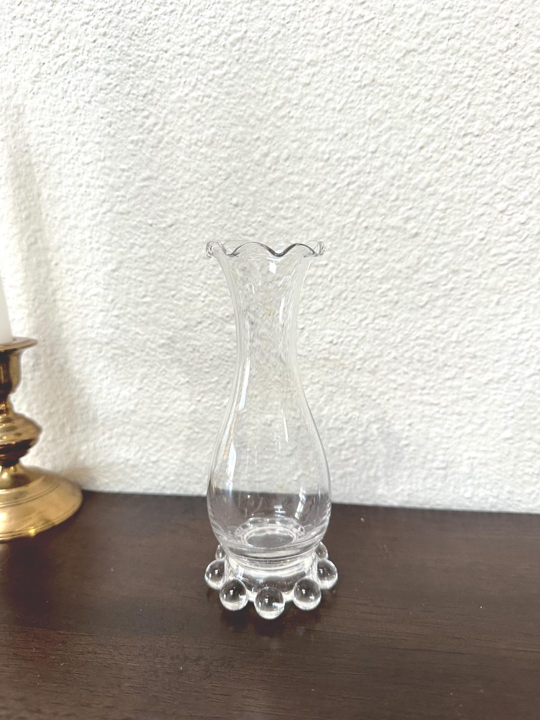 Vintage Imperial Glass Candlewick 6" Bud Vase - Etsy
