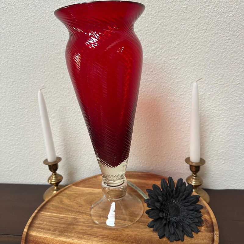 Fluted Vase - Etsy