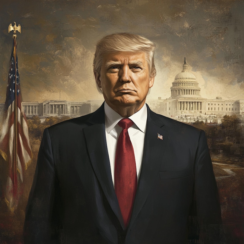 Original Donald Trump Painting - Etsy