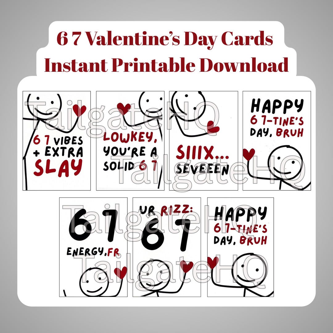 67 Funny School Meme Classroom Valentine’s Day Printable Cards |set of ...