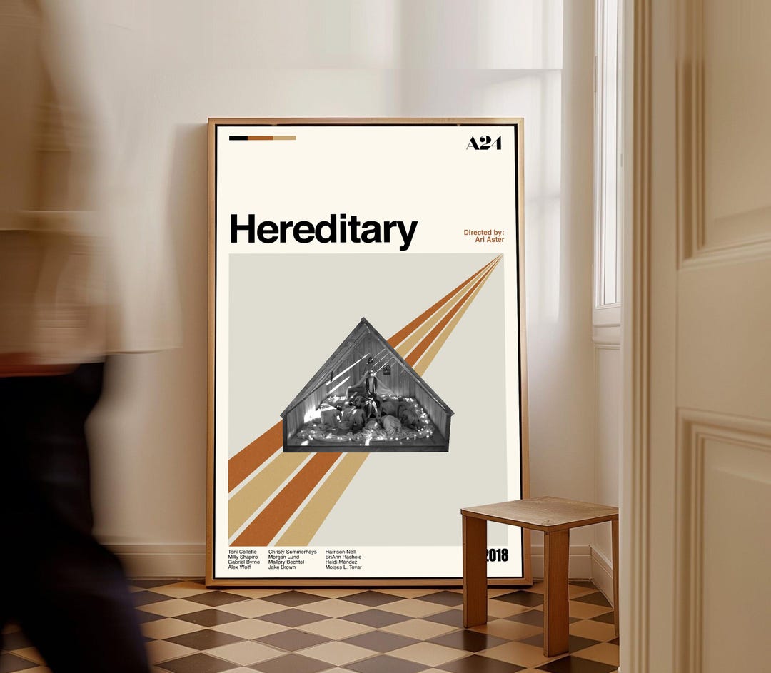 Hereditary Poster - Minimalist Art - Midcentury Modern Print - Retro ...