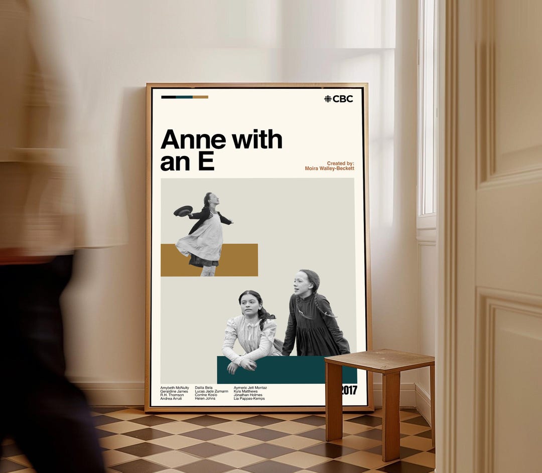 Anne With an E Tv Series Poster - Minimalist Art - Midcentury Modern ...