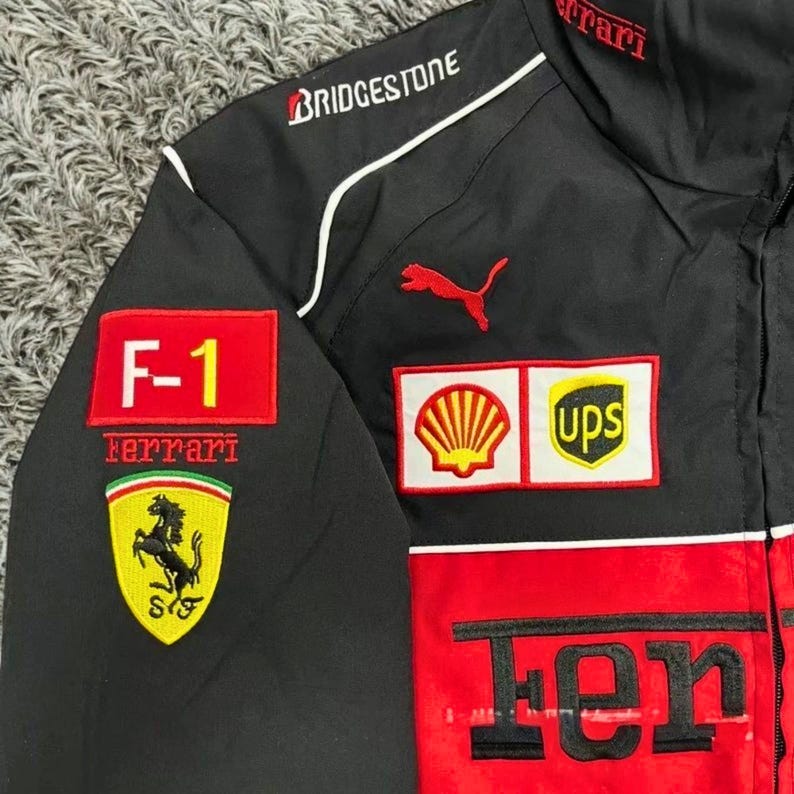 Ferrari Racing Jacket F1-formula 1 Vintage Unisex-track Limited-rare ...