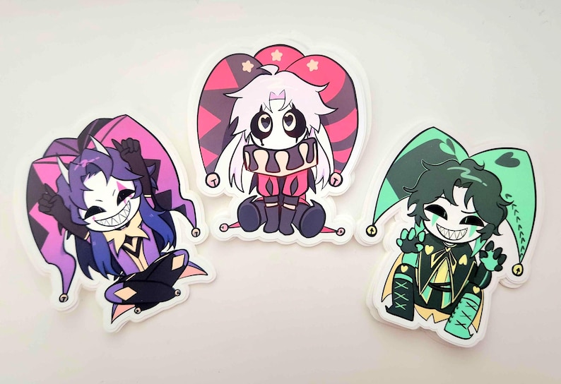 The Freak Circus: Pierrot, Jester, Harlequin Die-cut Sticker - Etsy