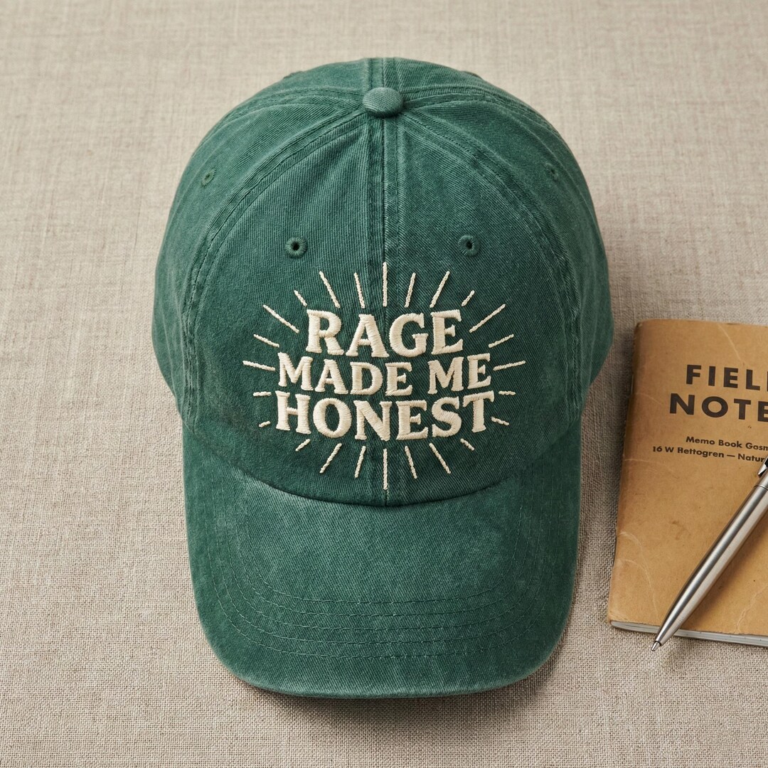 Rage Made Me Honest Hat, Embroidered Wash Dad Cap, Social Justice ...