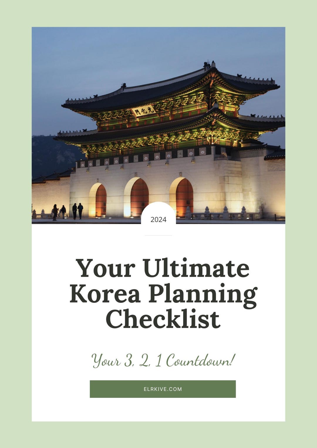 Your Ultimate Korea Planning Checklist | Printable Trip Planner ...