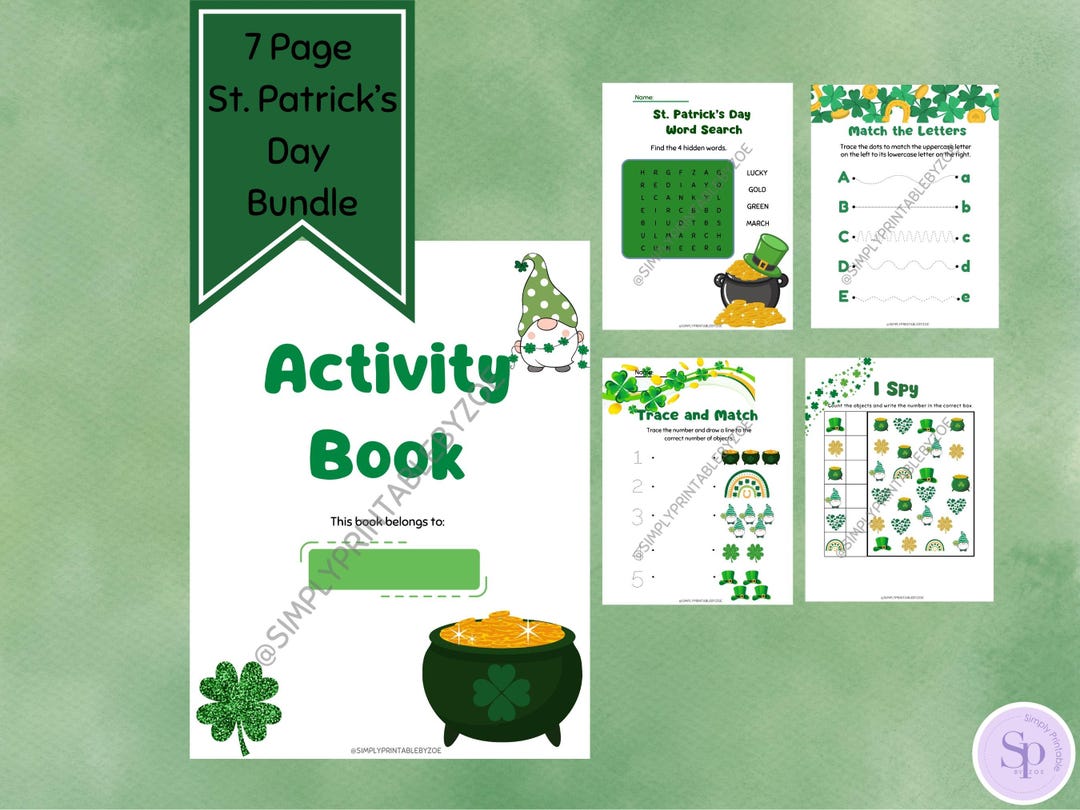 St. Patrick’s Day Printable Activities for Kids - Fun, Educational - I ...