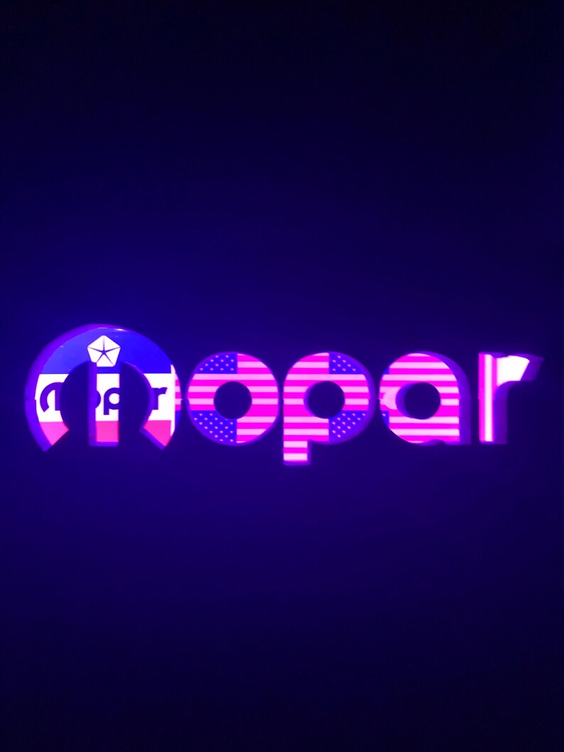 Mopar Lighted Logo - Etsy