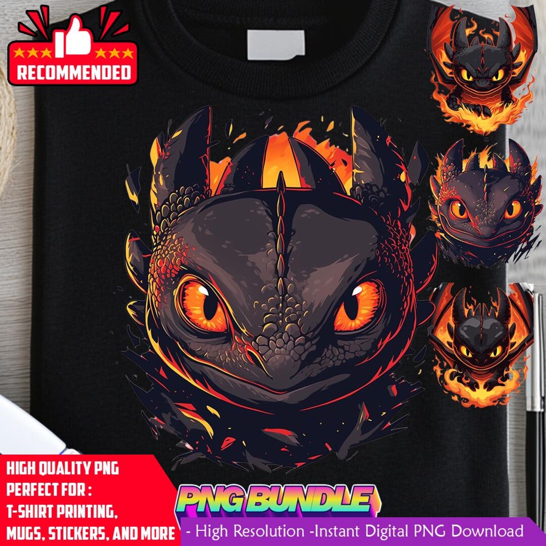 Toothless Png | Toothless Tshirt Design | Toothless Bundle - Etsy