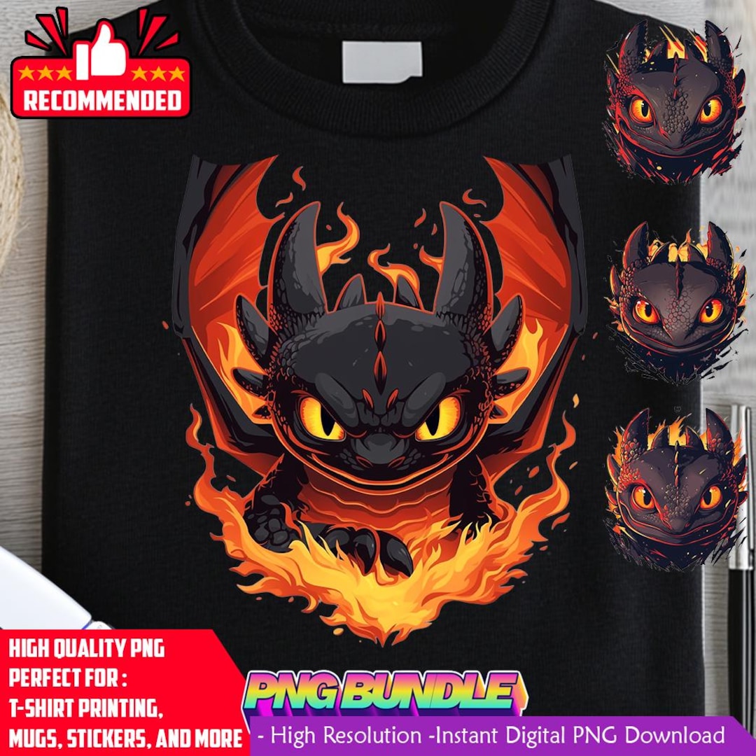Toothless Png | Toothless Tshirt Design | Toothless Bundle - Etsy