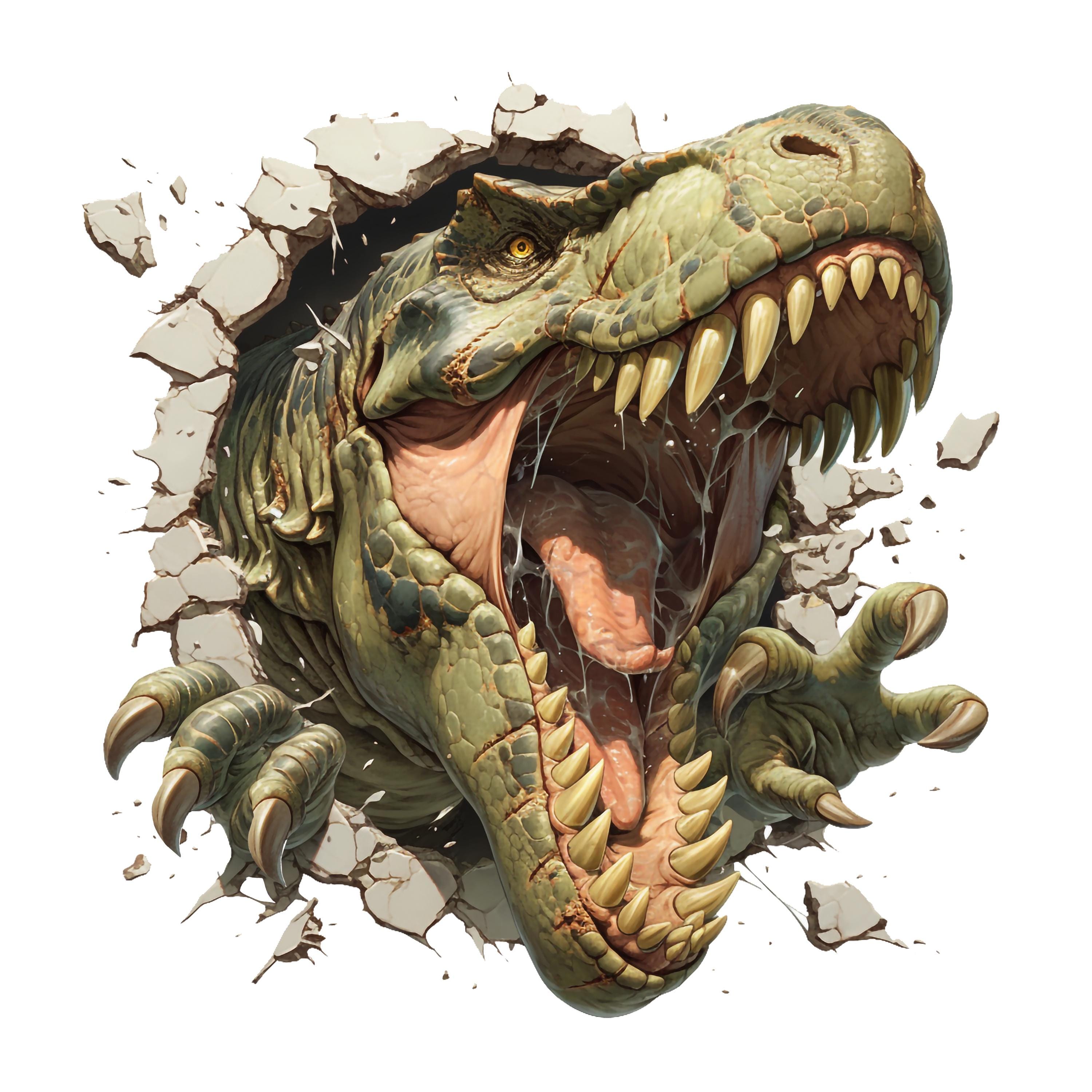 T Rex Design Bundle | Realistic 3D Dinosaur Clipart Bundle | 10 High ...