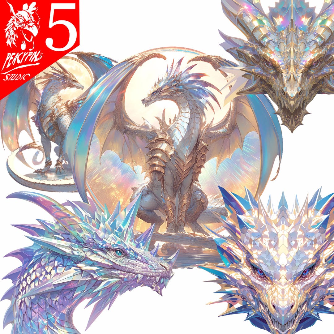 Majestic Dragon Design Bundle - Etsy