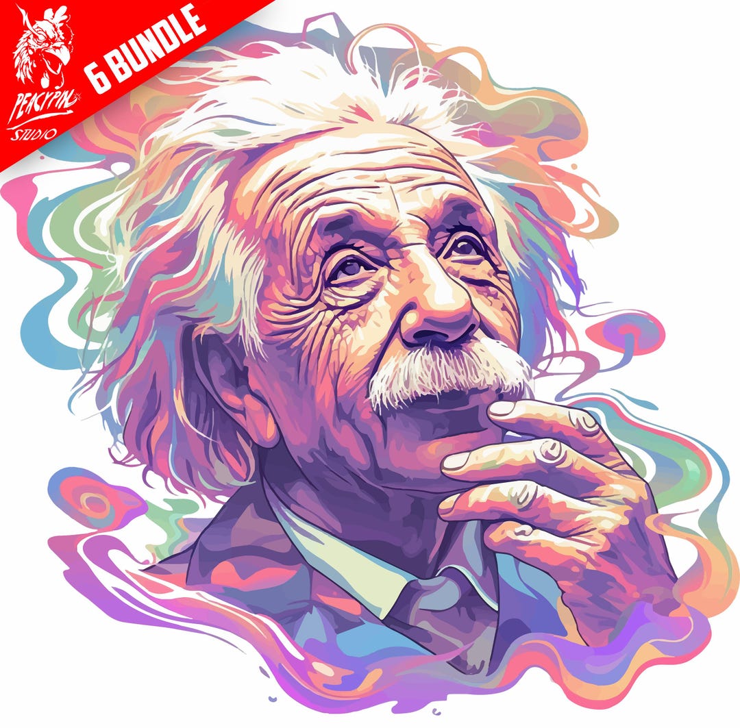 Albert Einstein Clipart | Trippy Psychedelic Albert Einstein | High ...