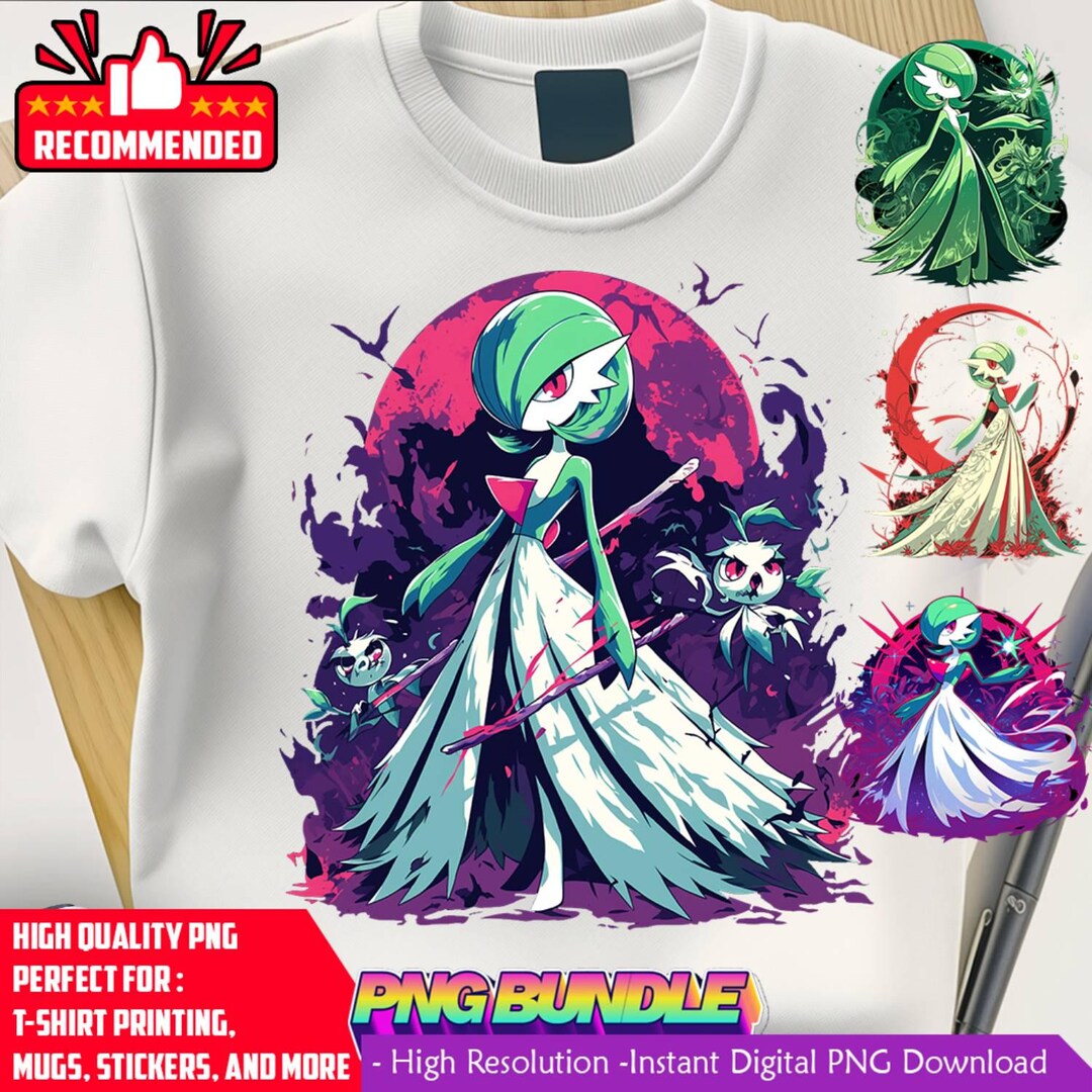 Gardevoir Png | Gardevoir Tshirt Design - Etsy