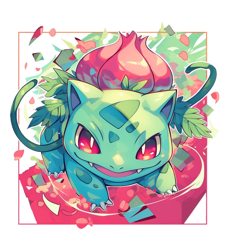 Paquete de imágenes prediseñadas de Bulbasaur - Etsy México