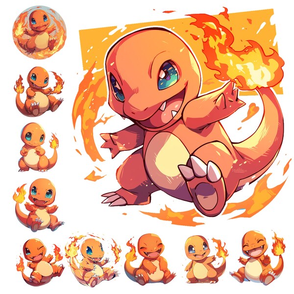 Charmander Svg - Etsy
