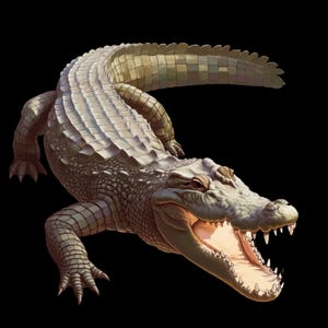 10 Crocodile Clipart | Lifelike Crocodile Clipart Bundle | 10 High ...