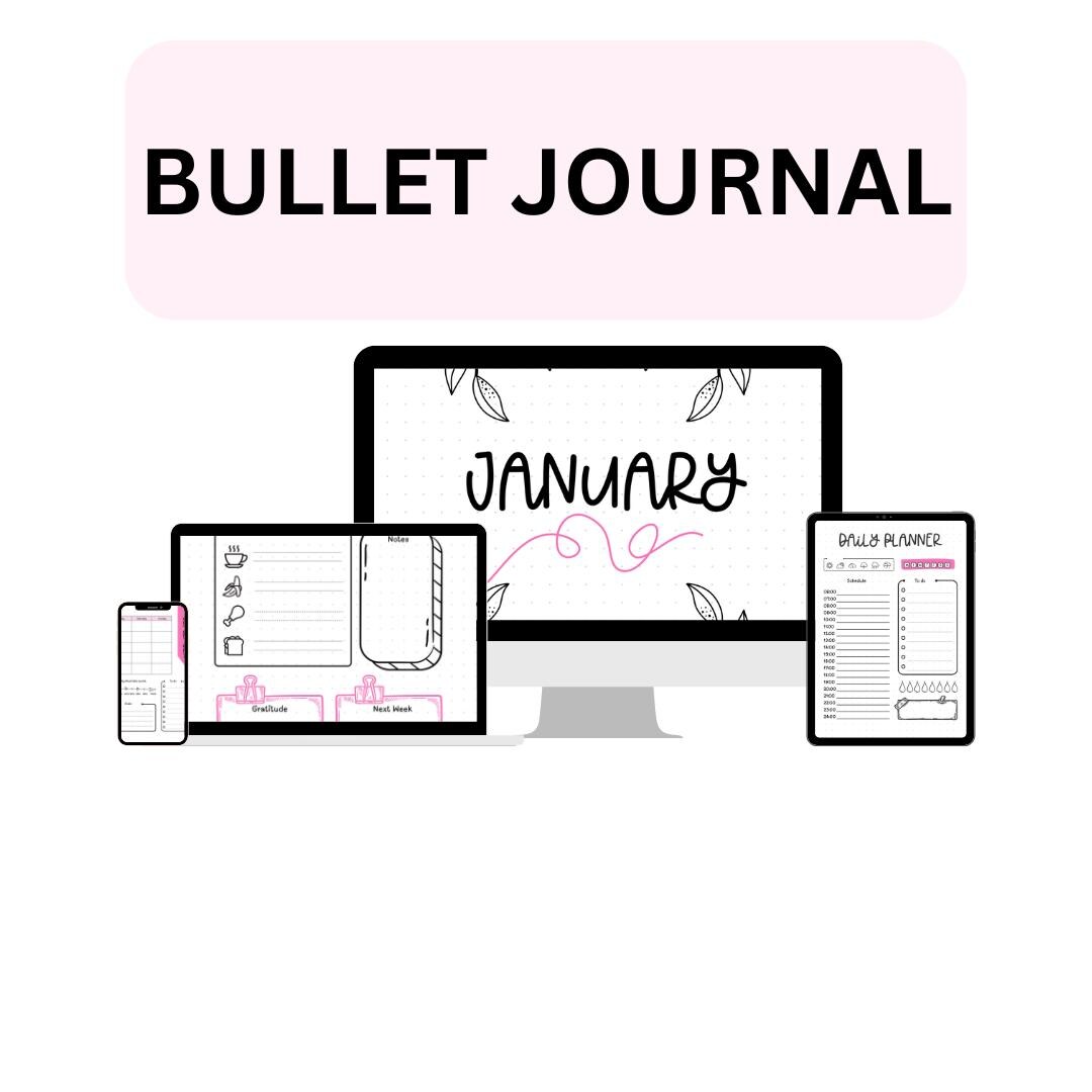Bullet Journal Bundle, Digital Download, Daily Planner, Weekly Planner ...