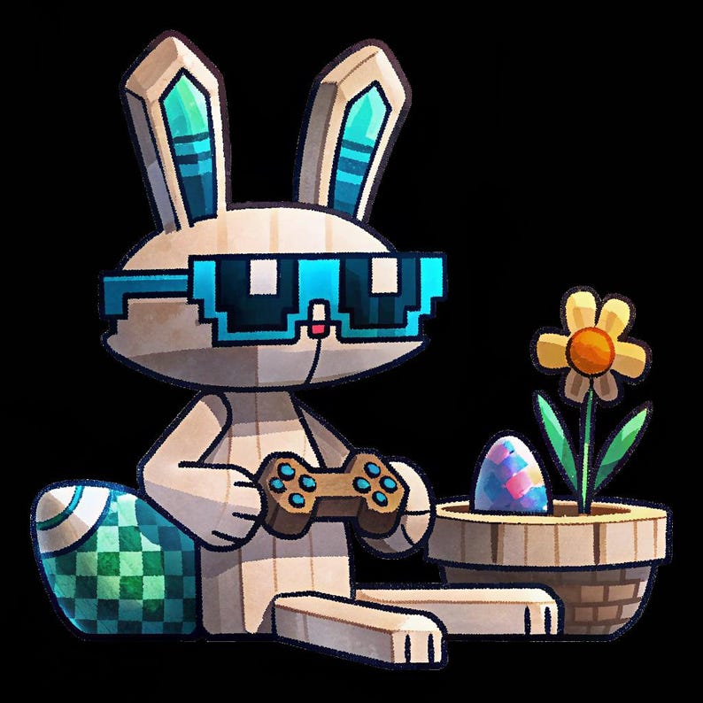 Minecraft Bunny Easter PNG Clipart Bundle (digital Download) - Etsy