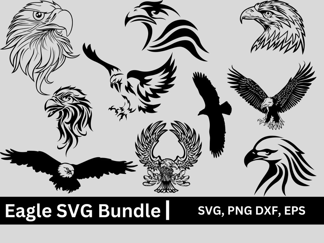 Adler svg, Adler SVG-Bundle, Adlerkopf svg, fliegender Adler svg, Stil ...