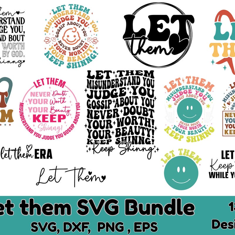 Let Them Svg - Etsy