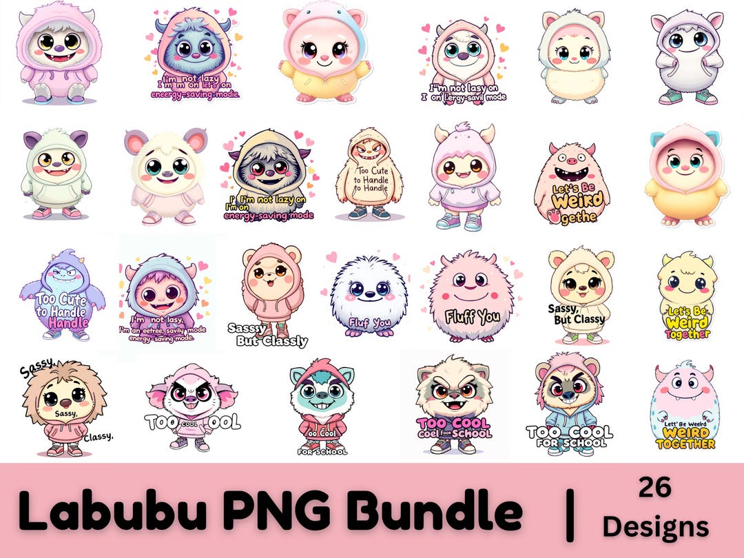 Labubu Png, Labubu Bundle Png, Labubu Sticker Png, Labubu Style Png ...
