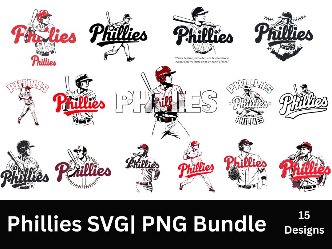 Phillies SVG Bundle, Baseball Team Clipart (digital Download) - Etsy