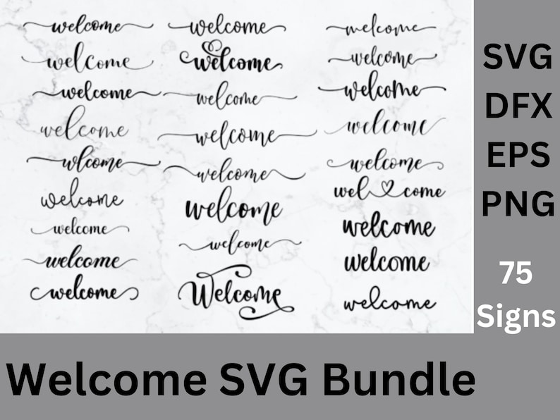 Farmhouse Welcome Sign SVG Bundle, 75 Designs (digital Download) - Etsy