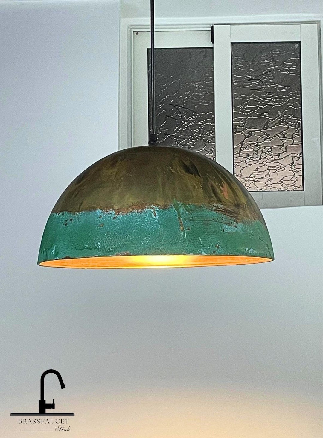 Patina Light Fixture ,rustic Chandelier , Industrial Light Modern ...