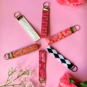 Custom Fabric Keychain Fob: Personalized Lightweight Keychain - Etsy