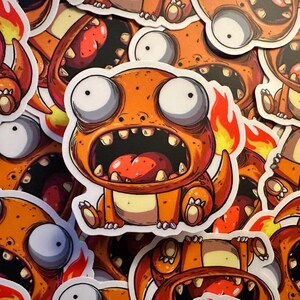 Charmander Sticker - Waterproof Vinyl Pokemon Sticker (3") - Laptop ...