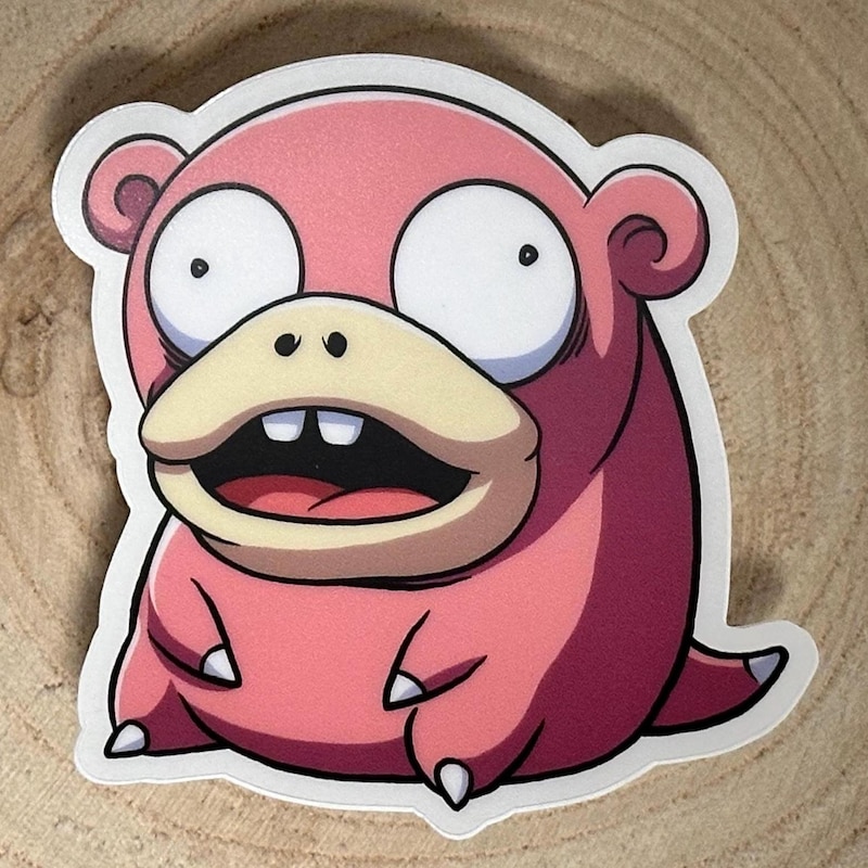 Slowpoke Vinyl Stickers - Etsy