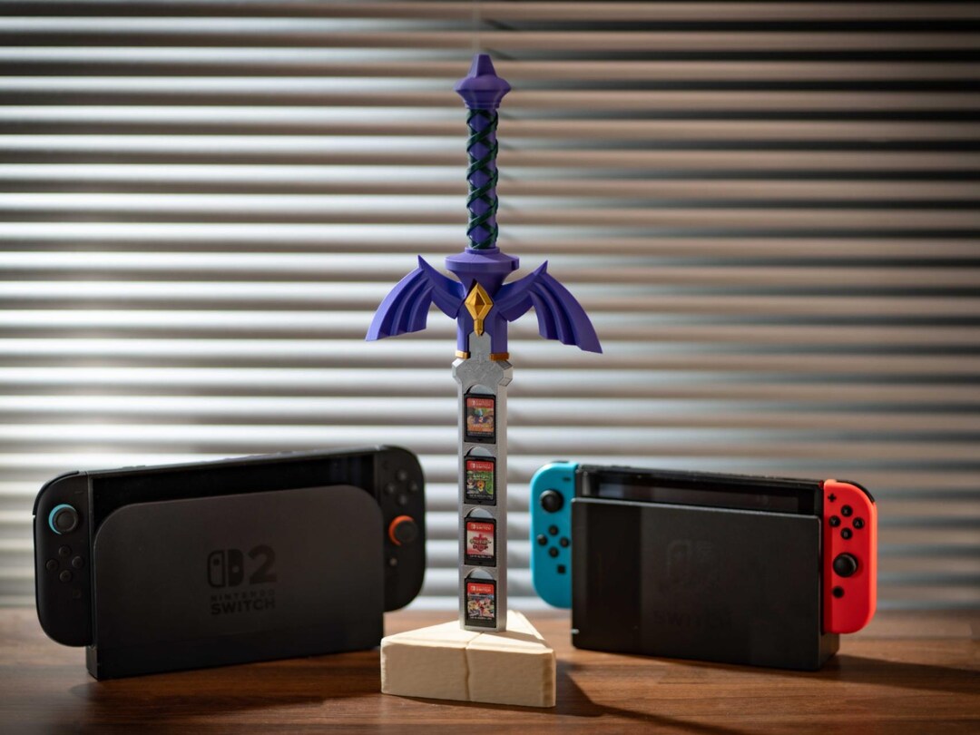 Zelda Master Sword Switch Cartridge With Stand - Etsy