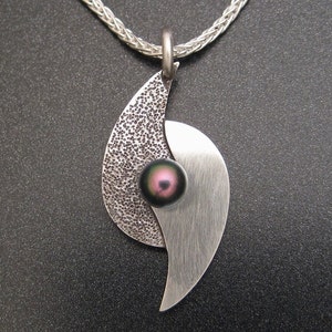 Sterling Hurricane Pendant With Pearl - Etsy