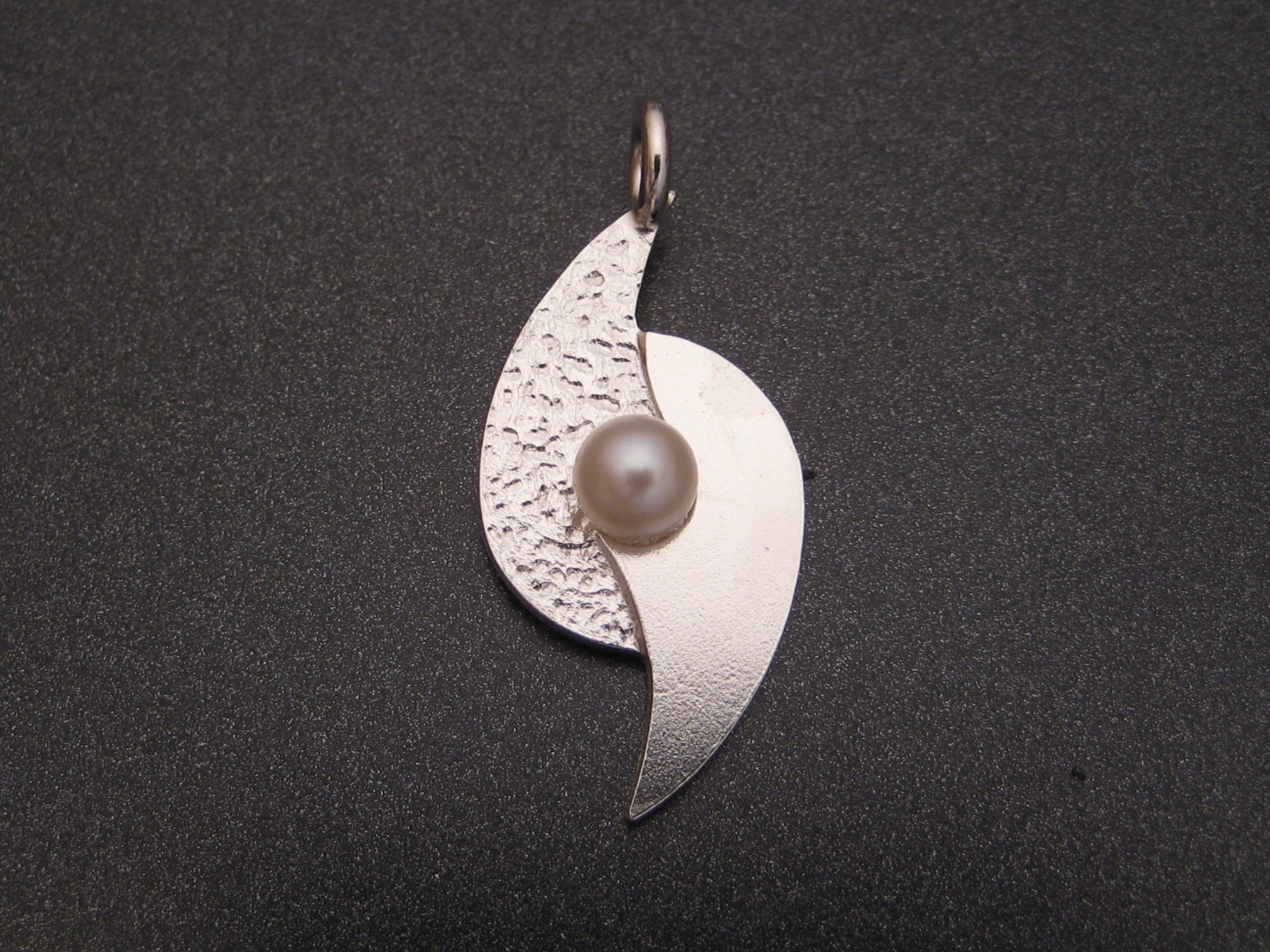 Sterling Hurricane Pendant With Pearl - Etsy